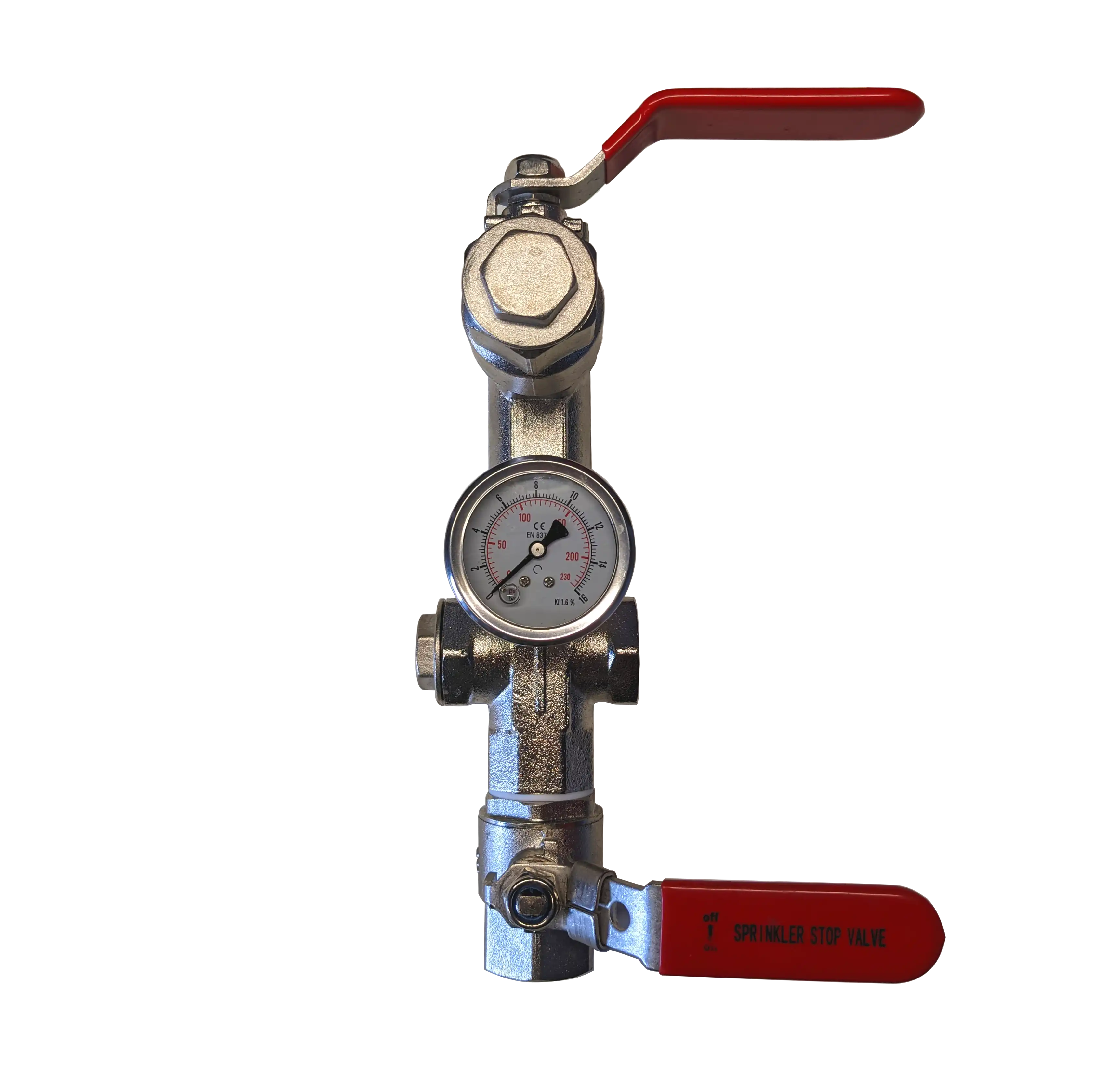 1" Resi Riser with Dual Port Gauge Only for Fire Sprinkler Systems